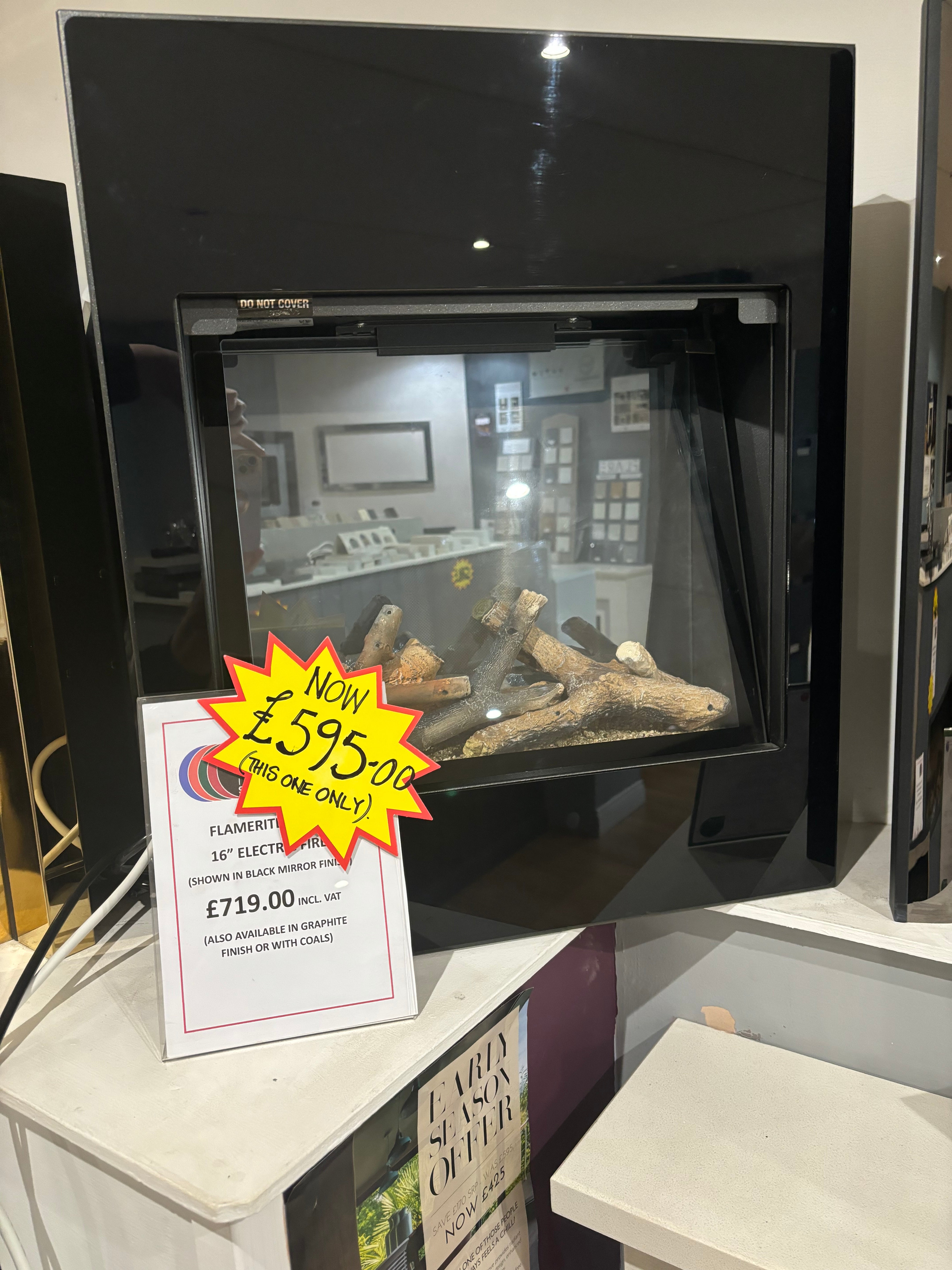 Flamerite Solace Electric Fire Manual Control CLEARANCE EX-DISPLAY ...