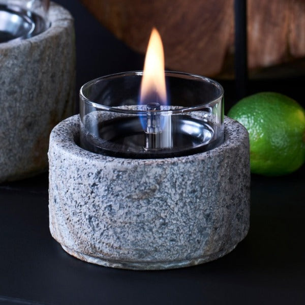 Tenderflame Lotus 12 Tabletop Candle Slate | Fireplaces | Gas ...